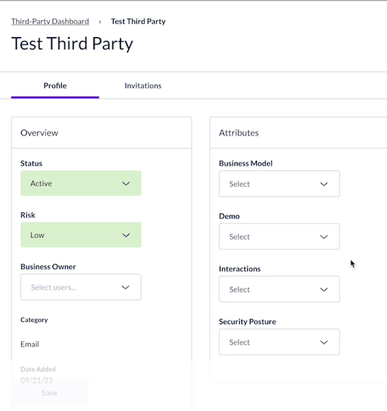 Getting started with third parties – TerraTrue
